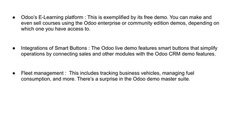 Ppt 10 Surprising Features Youll Discover In The Odoo Erp Demo Powerpoint Presentation Id