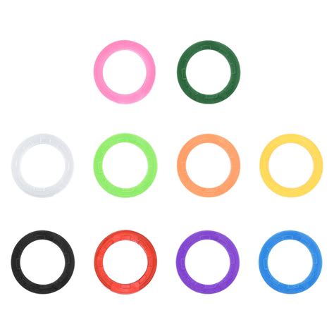 Key Caps Covers Set Keys Ring Coding Tags Identifiers Silicone Case