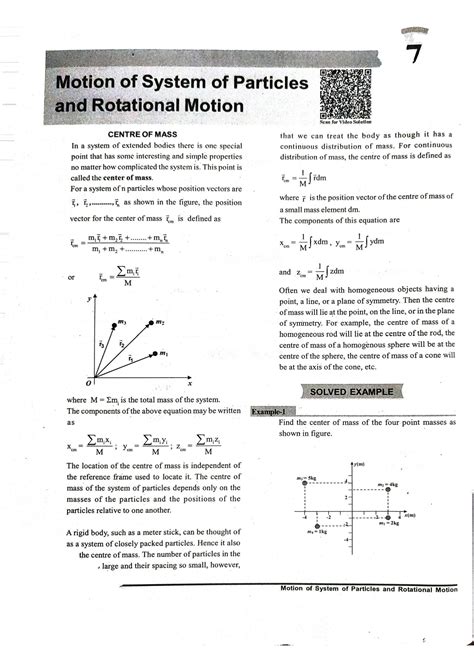 SOLUTION Rotational Motion System Of Particles Studypool