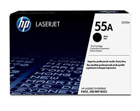 Black Hp 55a Toner Cartridge Ce255a Use In P3015 For Office At ₹ 4299 Piece In Mumbai