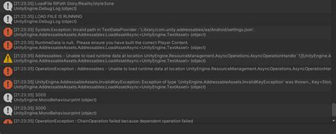 Addressables Error Systemexception Invalid Path In Textdataprovider Librarycomunity