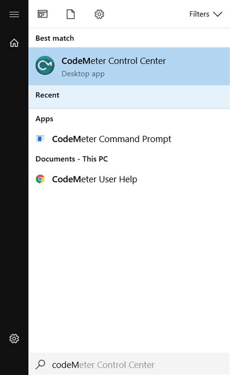 License Information CodeMeter Control Center
