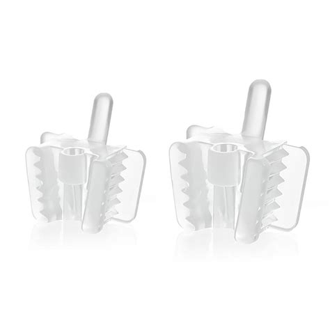 Dental Bite Block Occlusal Pad With Saliva Ejector Hole Clear Smallla