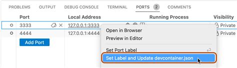 Forwarding Ports In Your Codespace Github Docs