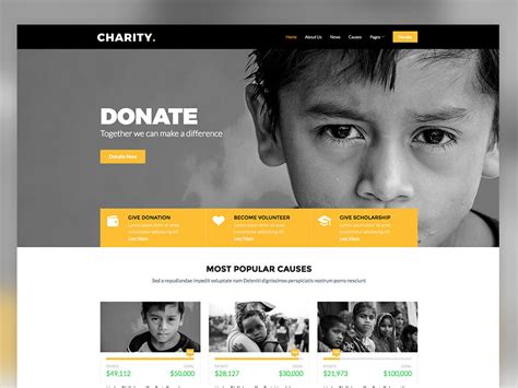 Charity Free Non Profit Responsive Bootstrap Website Template UiCookies