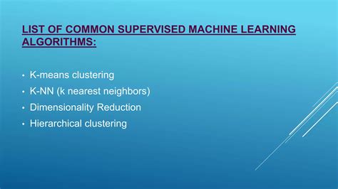 Supervised Learning And Unsupervised Learning Pptx Computing