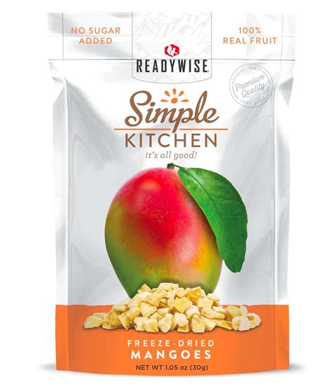 Simple Kitchen Freeze Dried Mangoes Real Fruit Snack Beam