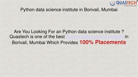 PPT Python Data Science Institute In Borivali Mumbai PowerPoint