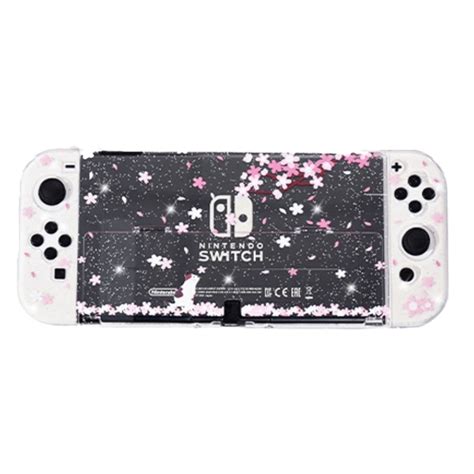 Switcheries Oled Sakura Crystal Case Nintendo Switch