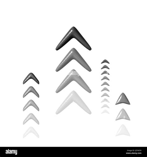 Black 3d Arrow Moving Up Arrow Animation Concept Vector Illustration