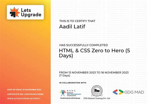 Html Css Webdevelopment Letsupgrade Aadil Latif