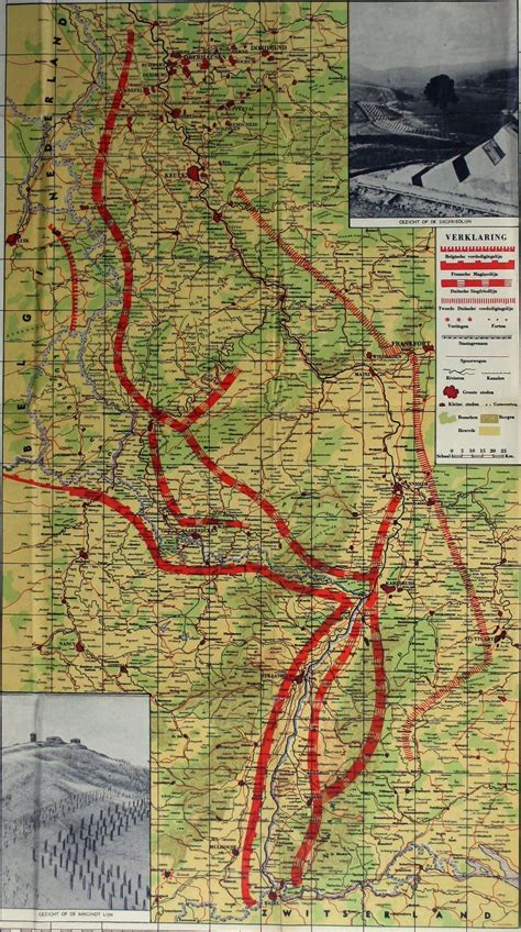 Siegfried Line And Maginot Map France Is Unconquerable As Germany