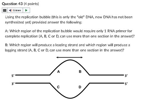 Solved Question 43 4 ﻿points1using The Replication Bubble