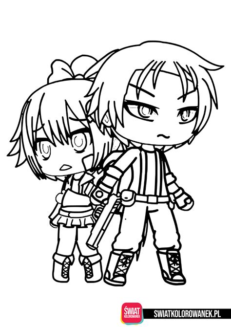 Kolorowanki Z Gry Gacha Life Darmowe Kolorowanki Do Druku