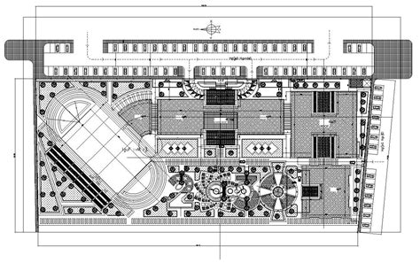 Site Plan Of Resort In Detail Autocad 2d Drawing Cad File Dwg File