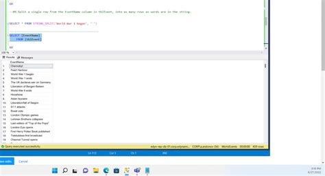 Sql Split A Single Row From Column In Into As Many Rows As Words Are In The String Stack