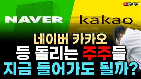 힐링여행자 주식 이야기 반 토막 네이버 카카오 도대체 언제 반등하지 희망은 있는 걸까 앞으로의 전망은 미국의 Ai 열풍에 소외된 국내 기업들의 앞날은 Youtube