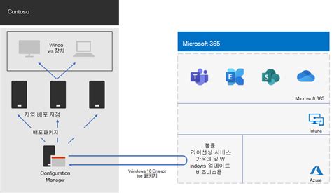 contoso에 대한 windows 11 enterprise 배포 microsoft 365 enterprise