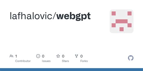GitHub Lafhalovic Webgpt