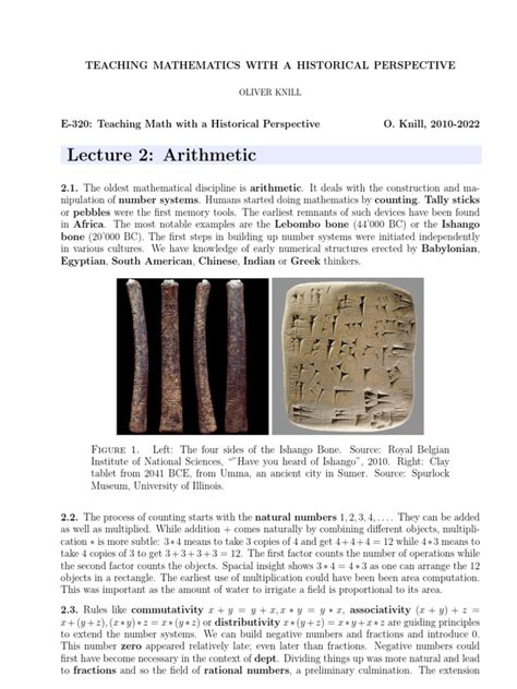 01 Arithmetic Pdf Numbers Complex Number