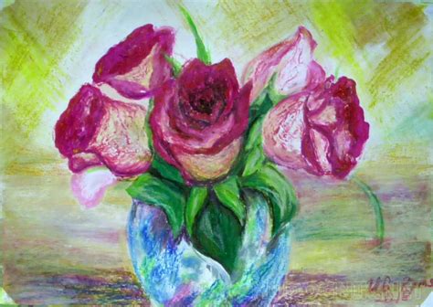 Картина Розы Размеры 40x30 Год 2018 Цена 3000 рублей Художник Иванова Светлана Николаевна