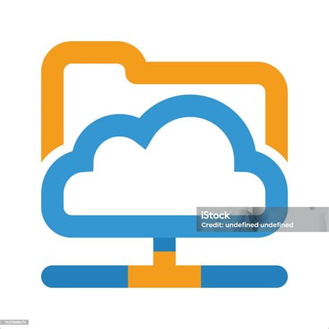 Illustration Icon For Cloud Hosting Stock Illustration Download Image