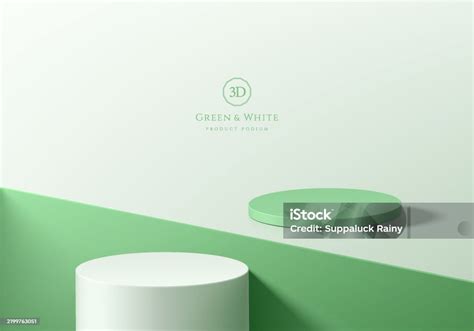 바닥과 사각형 홈에 3d 녹색 둥근 연단 배경 미니멀리스트 디자인의 추상적인 기하학적 구성 스튜디오 디스플레이 쇼룸 스탠드 제품 받침대 패션 무대 쇼케이스 모형 장면 0명에