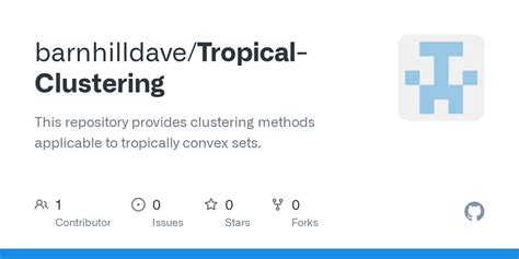 Github Barnhilldavetropical Clustering This Repository Provides