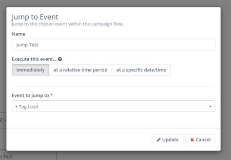 Campaign Action Jump To Event Incorrect Options · Issue 12805 · Mauticmautic · Github