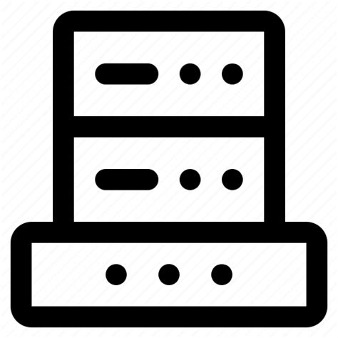 Database Hosting Network Server Storage Sync Website Icon