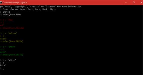 Python Font Color In Console