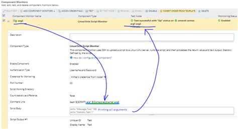 how to use component name variable inside script arguments forum