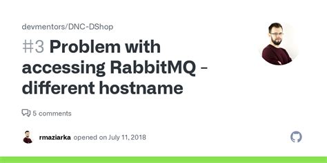 Problem With Accessing Rabbitmq Different Hostname · Issue 3 · Devmentorsdnc Dshop · Github