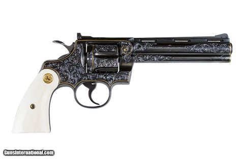 colt python mike dubber engraved 357 magnum