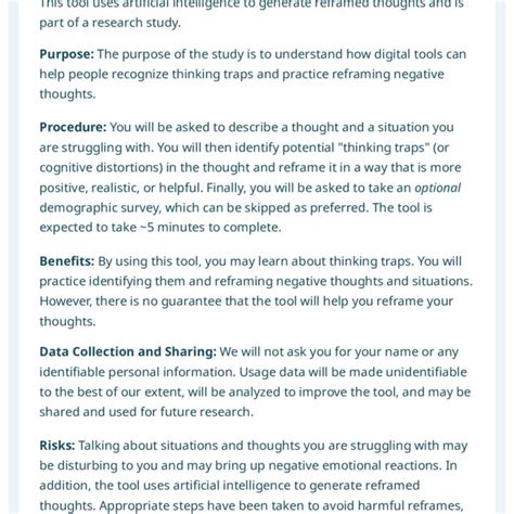 Consent Form Shown To The Mha Visitors 2 2 Download Scientific Diagram