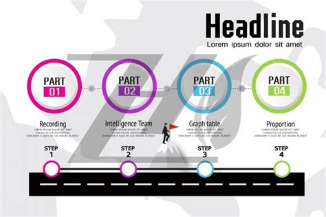 دانلود وکتور اینفوگرافیک نقشه راه کسب و کار دانلود رایگان فایل لایه باز، Psd، وکتور، لوگو و موکاپ