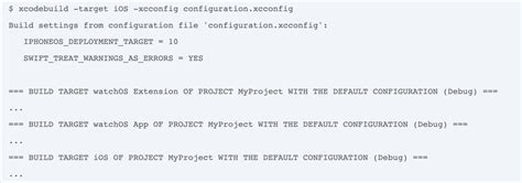 Xcodebuild命令行工具使用详解 汪汪队大队长 博客园