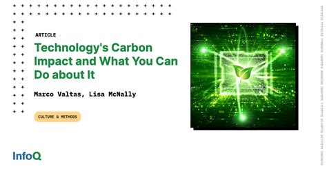 technology s carbon impact and what you can do about it infoq