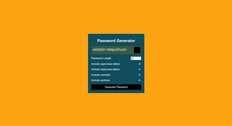 Github Sahaa99passwordgenerator 1st One