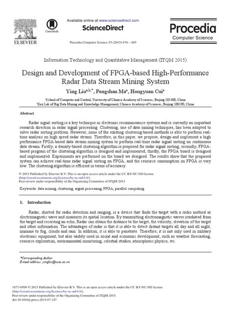 design and development of fpga based high performance radar data stream mining system download