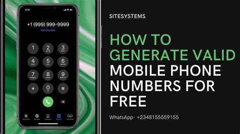 How To Generate Random Phone Numbers Youtube