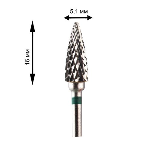 Твердосплавная фреза для маникюра M 109 насадка кукуруза к фрезеру для снятия гель лака Id