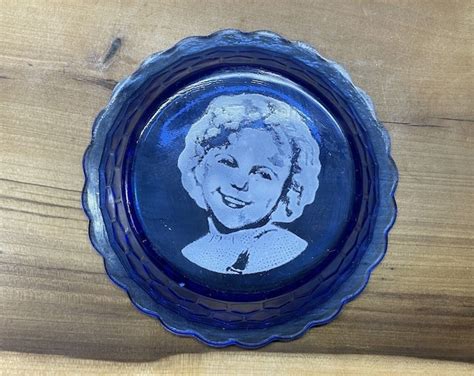 Vintage 1930s Hazel Atlas Cobalt Blue Glass Shirley Temple Bowl 625 Etsy
