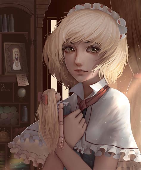 Diandianzai Alice Margatroid Shanghai Doll Touhou Absurdres