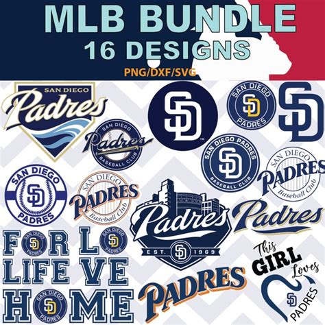 San Diego Padres Svg San Diego Padres Bundle Baseball Teams Inspire Uplift