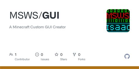 Github Mswsgui A Minecraft Custom Gui Creator