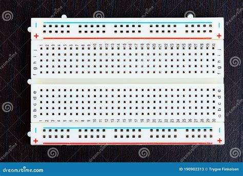 Electronics Breadboard For Prototyping Circuits Stock Image Image Of Controller Connector