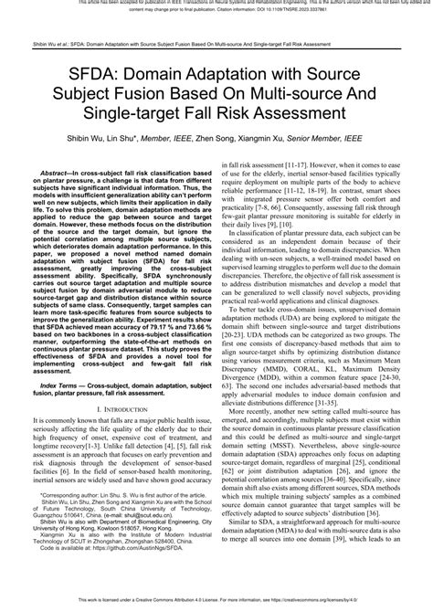 Pdf Sfda Domain Adaptation With Source Subject Fusion Based On Multi Source And Single Target