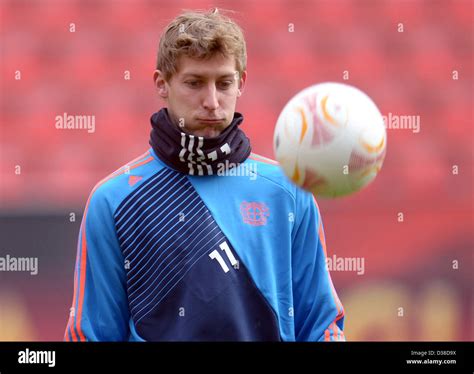 Leverkusens Stefan Kiessling Attends The Final Training Session Before