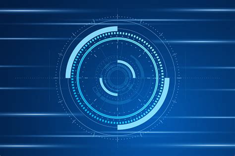 공상 과학 미래 사용자 인터페이스 Hud 기술 추상적 배경 벡터 일러스트 원형에 대한 스톡 벡터 아트 및 기타 이미지 원형 0명 가상현실 Istock